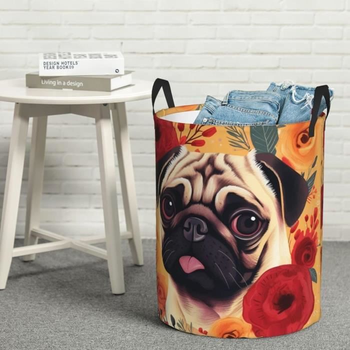 Grand Panier À Linge Autonome En Forme De Carlin - Pliable Et ...