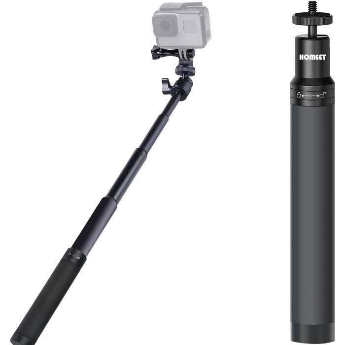 70Cm Perche À Selfie Caméra D'Action Avec Tête Rotule Selfie Stick ...