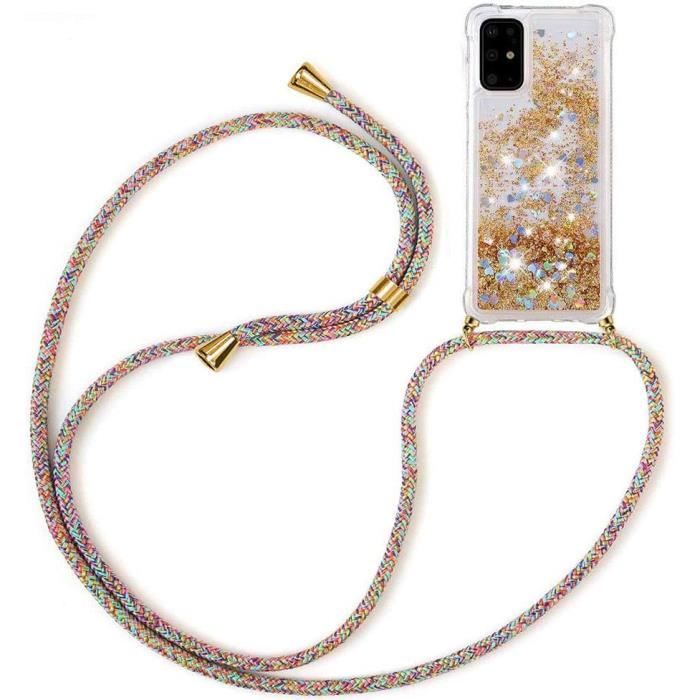 Glitter Liquide Collier Téléphone Portable avec Cordon - Samsung Galaxy ...