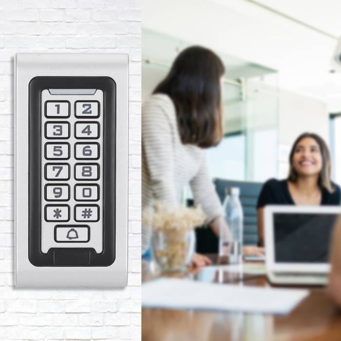 Système contrôle d'accès par clavier Carte RFID 125khz autonome 2000 ... Système contrôle d'accès par clavier Carte RFID 125khz autonome 2000 ...