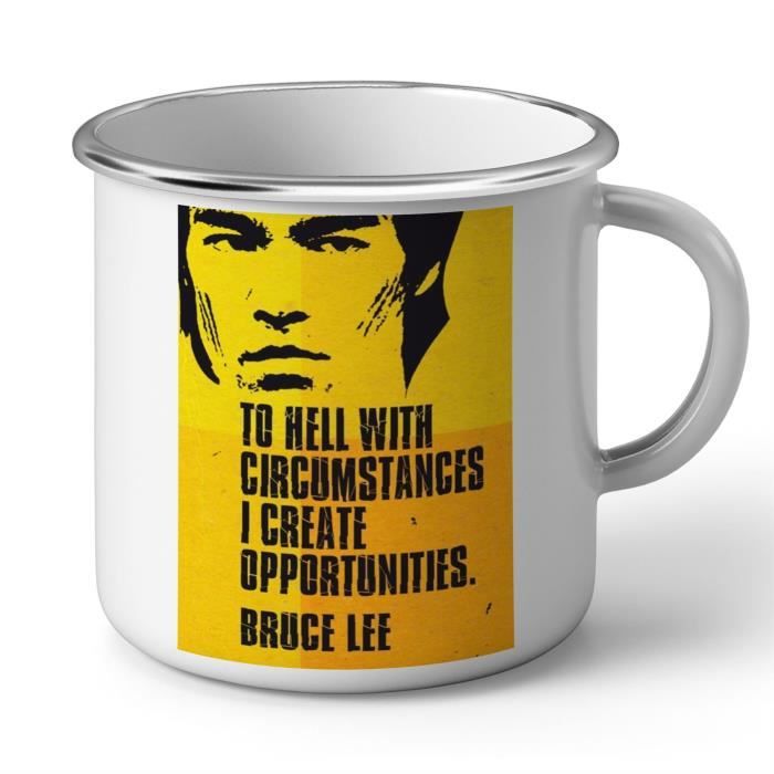 Mug en Métal Emaillé Bruce Lee / Affiche de motivation / Create ...