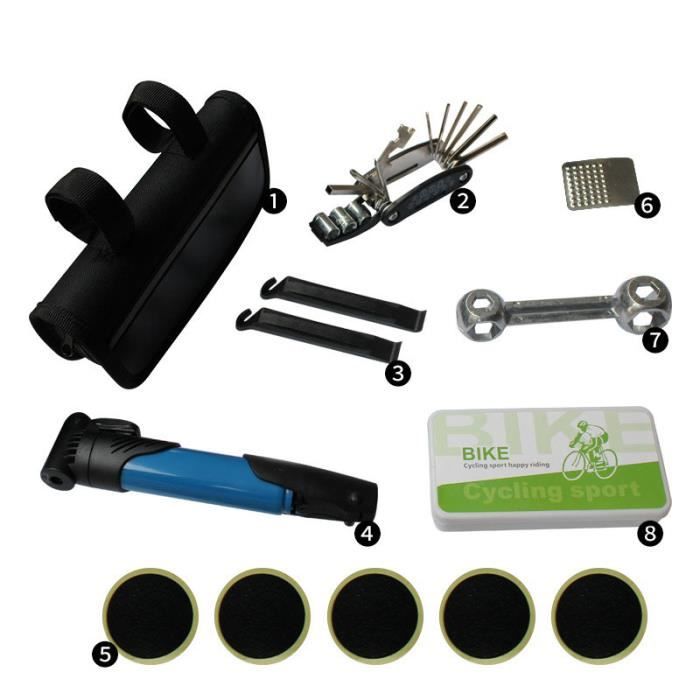 Kit de Réparation de Vélo - Non spécifié - Outils de Réparation - 8 ...