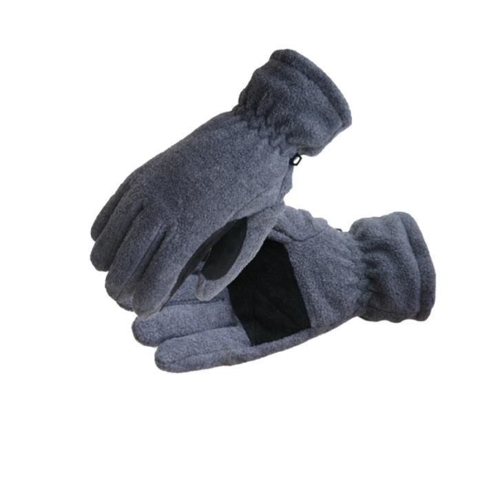 1 paire de gants d'hiver double couche épaissir accessoires de ski pour ...
