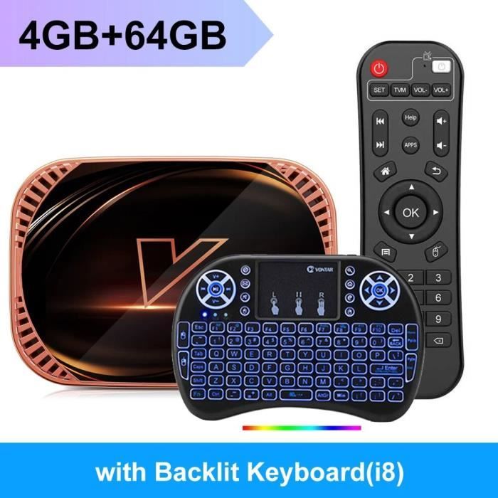VONTAR-Amlogic S905tage Android 11 TV Box,4 Go,128 Go,1000M Touriste ...