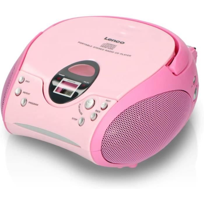 Radio Lecteur Cd Scd-24 Pour Enfant Chaîne Stéréo Prise Casque Aux In - Écran Lcd - Batterie Et ...