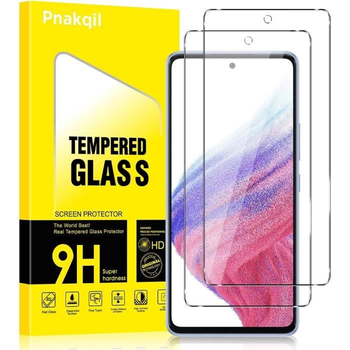 Lot De 2 Verre Trempé Pour Samsung Galaxy A53 5G-A52-A52S 5G Protection Écran Hd Transparent ...