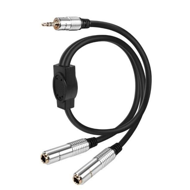 1-8" À 1-4" Y Splitter Cable,3.5Mm Trs Male To Dual 6.35Mm Trs Female ...