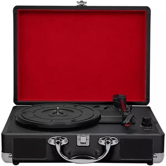 Tourne Disque Vinyle Valise Portable En Cuir De Mouton Tourne Disque ...