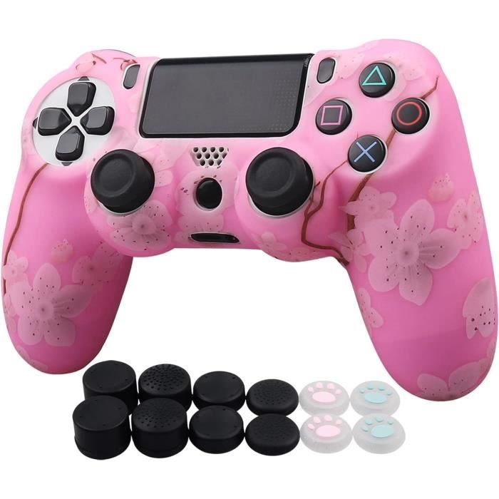 Skins De Manette Ps4 En Silicone Avec 12 Poignées De Pouce, Résistant À ...