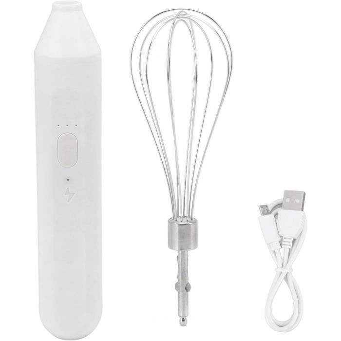 Fouet, mélangeur à main électrique sans fil avec batteur en acier ...