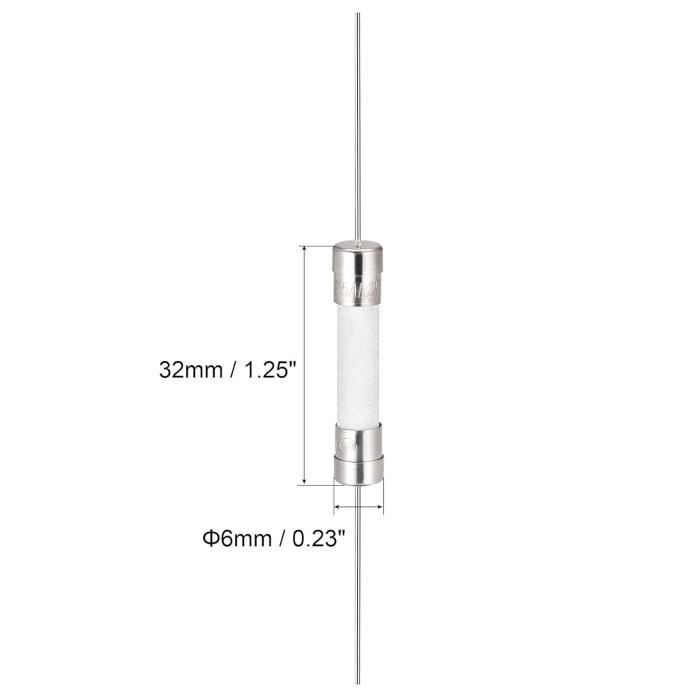 Fusibles Coup Rapide Fil Conducteur Fusibles Céramique 6Mm X 32Mm 250V ...