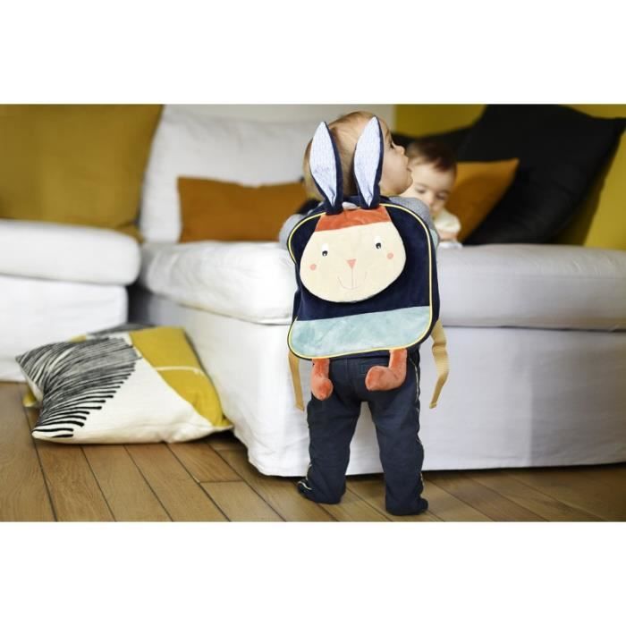 Sac à dos Gabin lapin - EBULOBO - Fantaisie - Bleu - Bébé - Mixte ...
