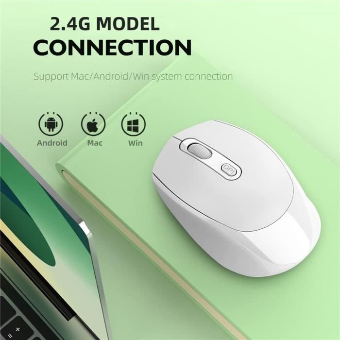 Souris De Jeu Sans Fil Avec Récepteur Usb, 1600Ddpi, 2.4Ghz Pc Gaming Mice Souris Sans Fil Usb ...
