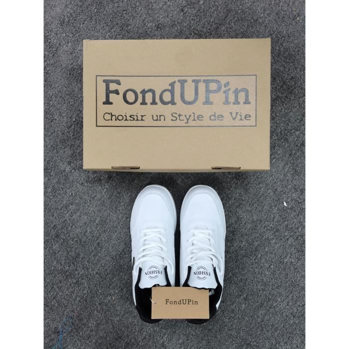 Chaussure Homme - LEOCLOTHO - Blanc - Confortable - Sport - Running ...