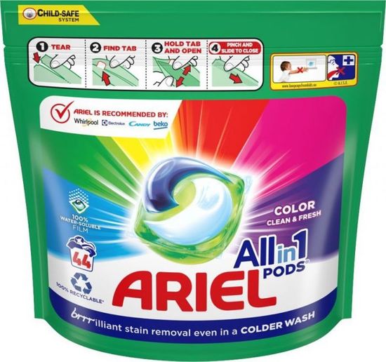 Lessive Ariel - P04C204 - Couleur, 44 pièces - Cdiscount Electroménager