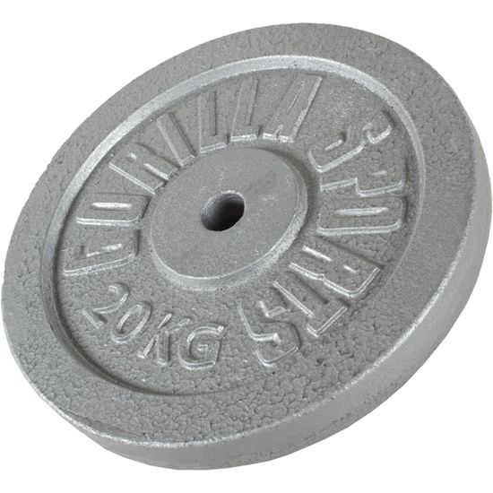 Gorilla Sports® Disques de Poids - Individuel, 20kg, en Fonte, Ø 30mm ...
