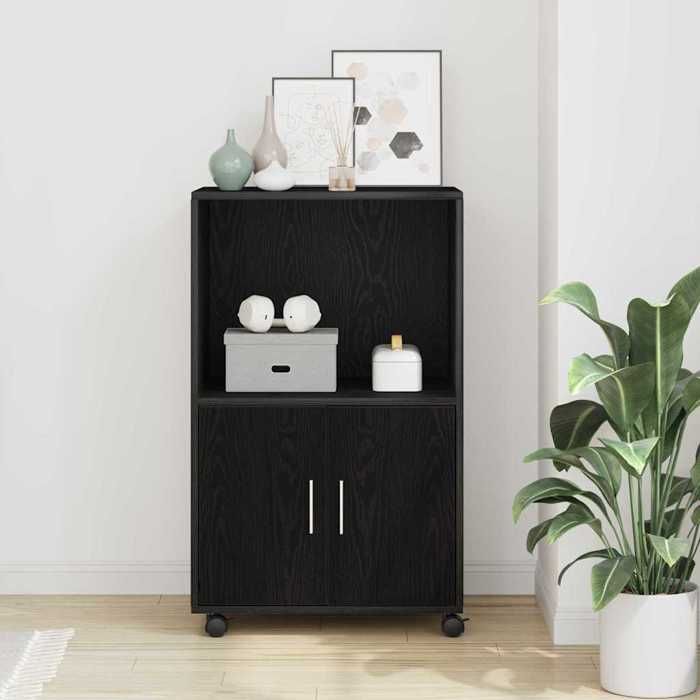 (ON SALE)Meuble Salon/Rangement Cuisine - Cabinet Cabinet Roulant Chêne ...