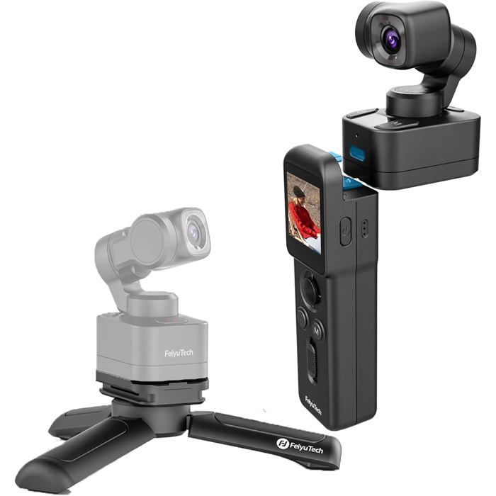 Caméra Sport Feiyu Pocket 3 Kit 4K Stabilisation Anti-Vibration Design ...
