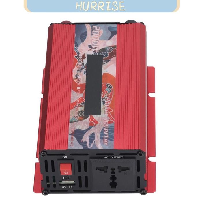 Tbest Onduleur de voiture Car DC To AC Fast Heat Dissipation LCD ...