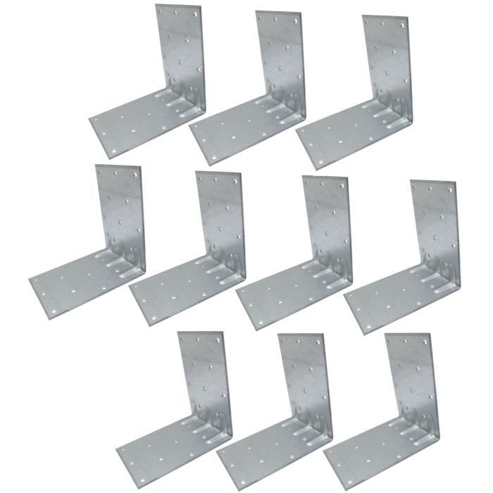 AERZETIX - Lot de 10 équerres de fixation renforcées plaques d ... AERZETIX - Lot de 10 équerres de fixation renforcées plaques d ...