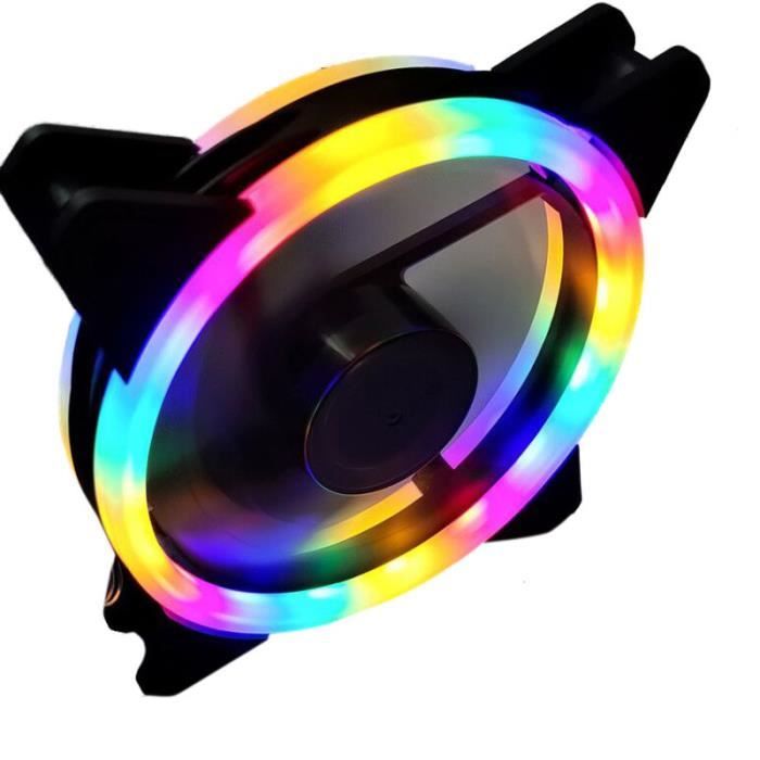Coloré-Ventilateur D'ordinateur De 120mm Avec Led, Coque De Ventilateur ...