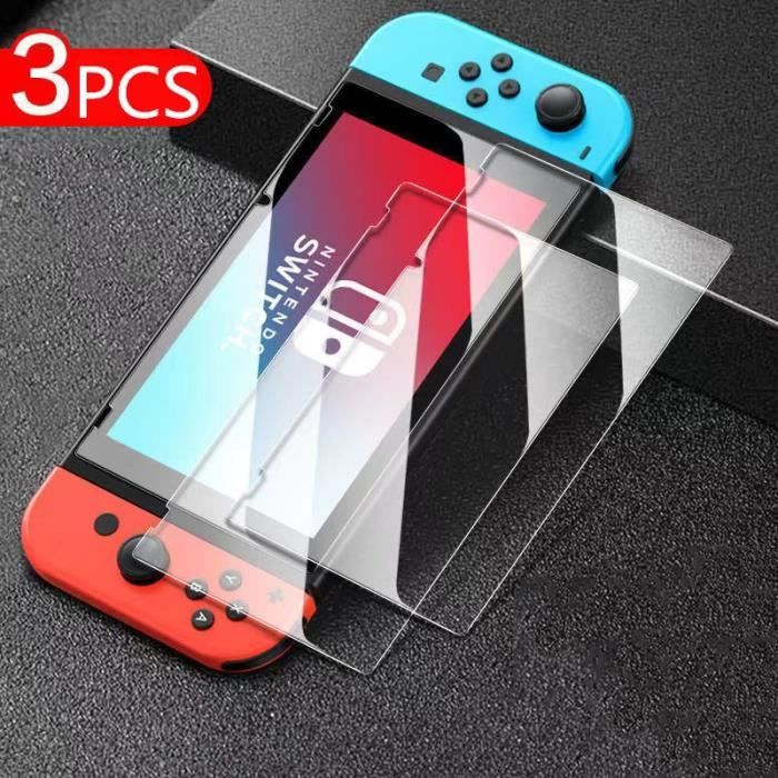 3 PIÈCES - verre trempé pour nintendo Switch NS Oled Film de protection d'écran pour nintendo ...