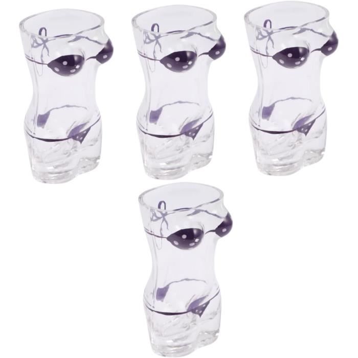 4 Pièces Verre À Vin Humain Verres À Champagne Verre Chope De Bière ...