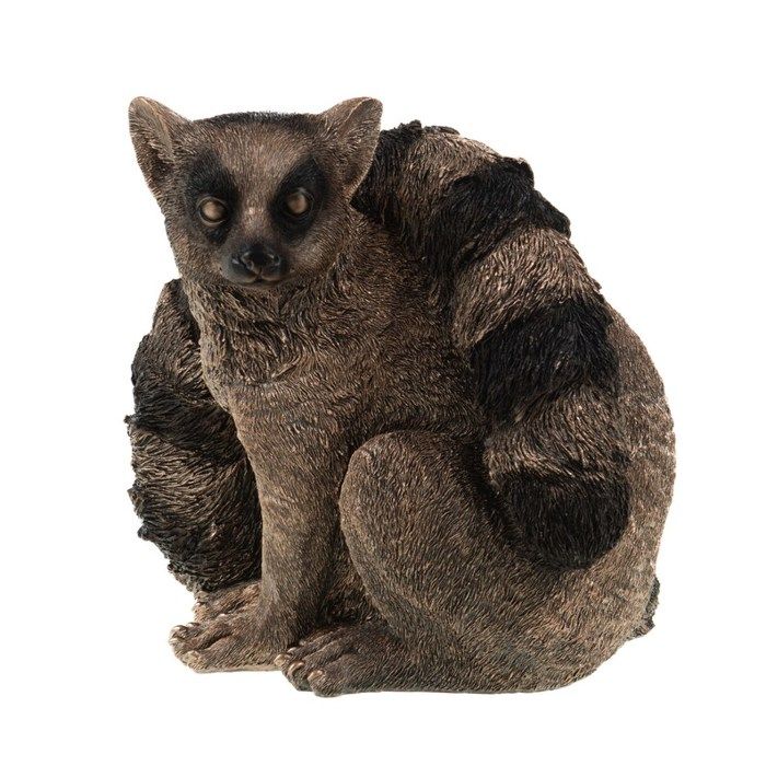 Statue de Lémurien, en résine bronze & dorée. Hauteur 28 centimètres ...