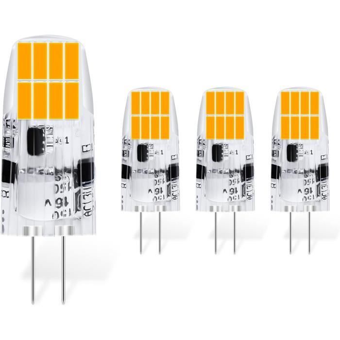 Ampoule G4 LED 2W, Blanc Chaud 2700K Ampoules LED G4, 2W Équivalent 20W ...