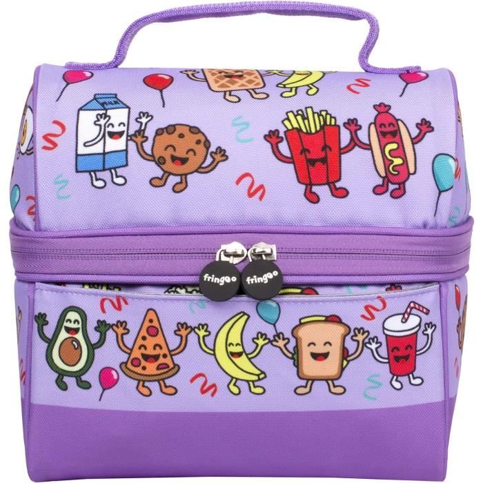 Sac Déjeuner Isotherme Fille-Garçon - Boîte Alimentaire Rétro - Lunch ...