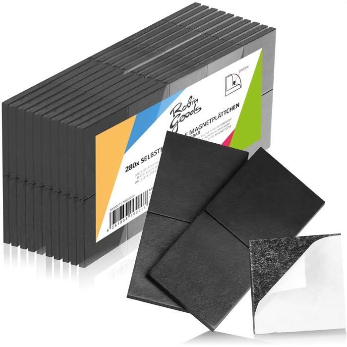 Plaques magnétiques, 280 pièces (20 x 20 mm - épaisseur 2 mm ...