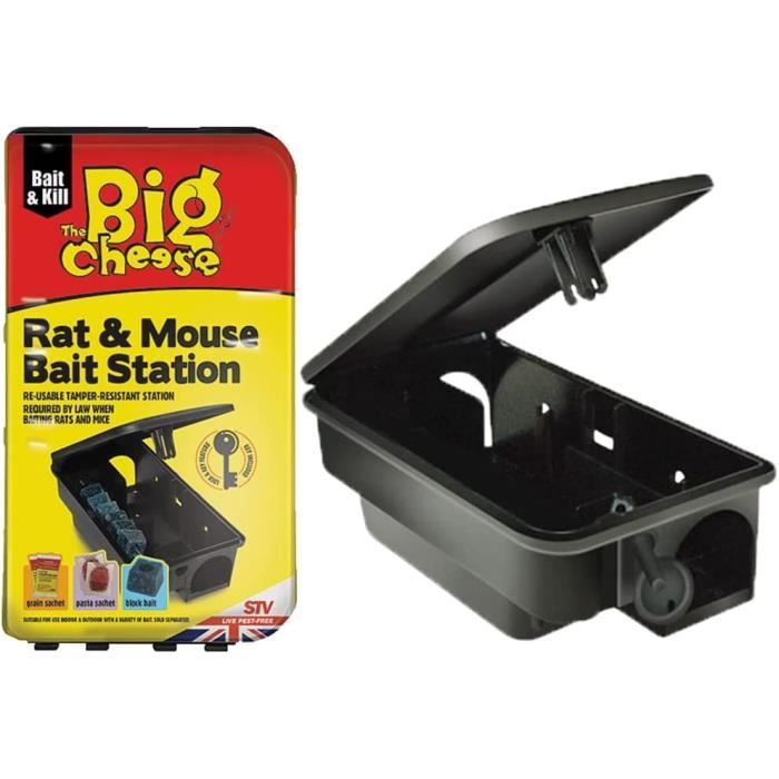 LIWI-STV179 Station d’Appât pour Rats et Souris, Noir, 7.2 x 12.4 x 22.8 cm[370] - Cdiscount Au ...