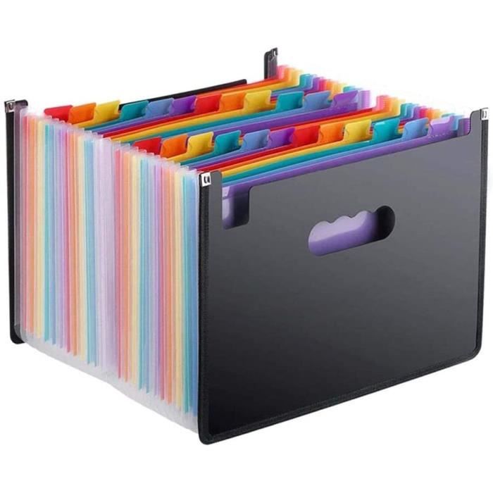 Fichier Trieur à Soufflets Classeur Rangement A4 Portable Papier Range ...