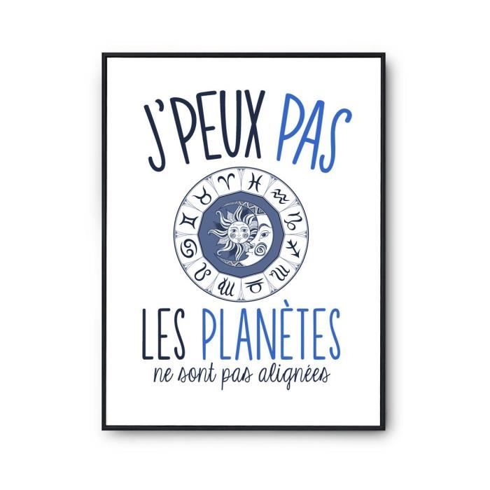 Affiche - Premium - Planètes alignées - Décoration murale - Humour - A2 ...