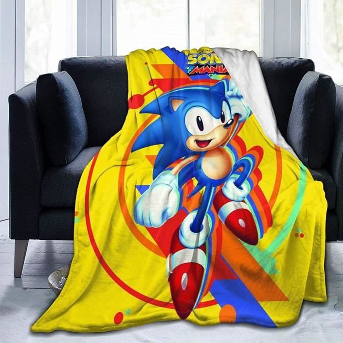 PLAID BEBE Sonic The Hedgehog Sonic The Hedgehog Couverture en flanelle ...