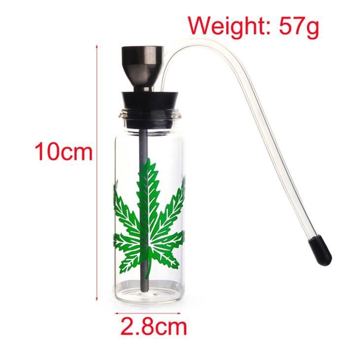 Chicha,Pipe à fumer en verre et métal, Mini narguilé arc-en-ciel, avec ...