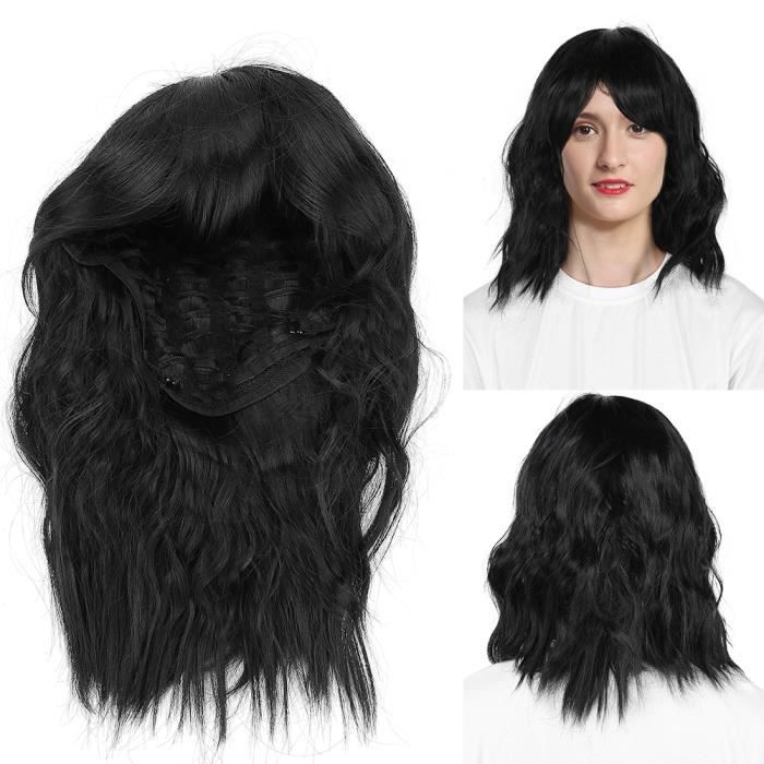 EBTOOLS Perruques de faux cheveux Perruques ondulées courtes faux ...