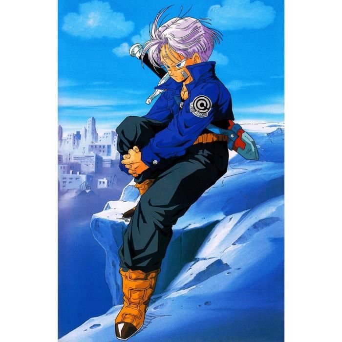 Poster Affiche Trunks Dragon Ball Bdz Sayan Saiyan Capsule Corporation ...