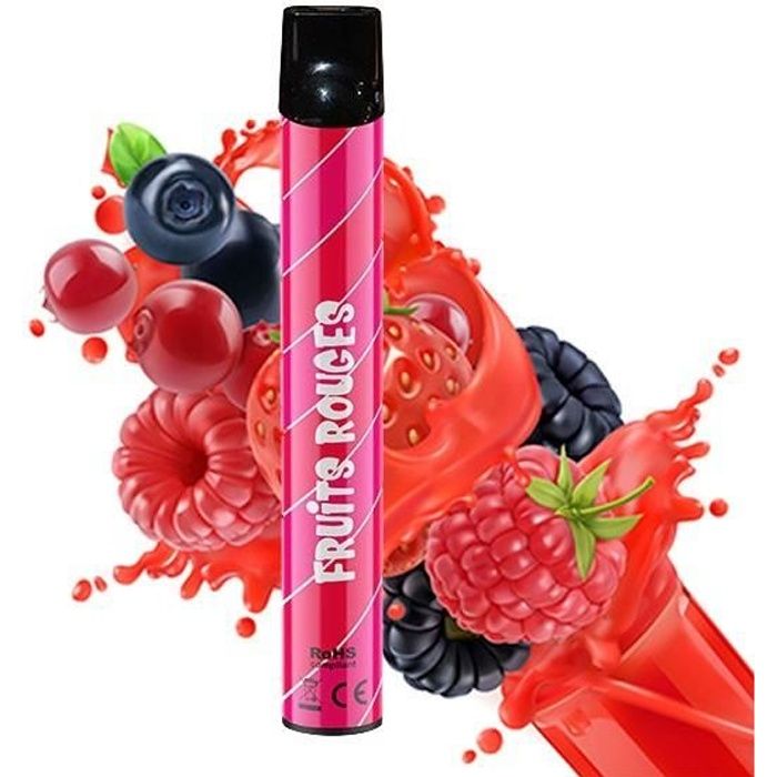 Wpuff Fruits Rouges - 600 puffs - Sans Tabac - Sans Nicotine ...