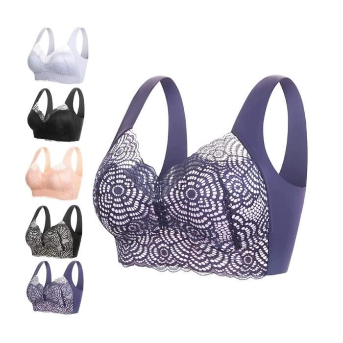 Soutien-gorge de sport en dentelle sexy pour femmes, bleu - Lymphoedème ...