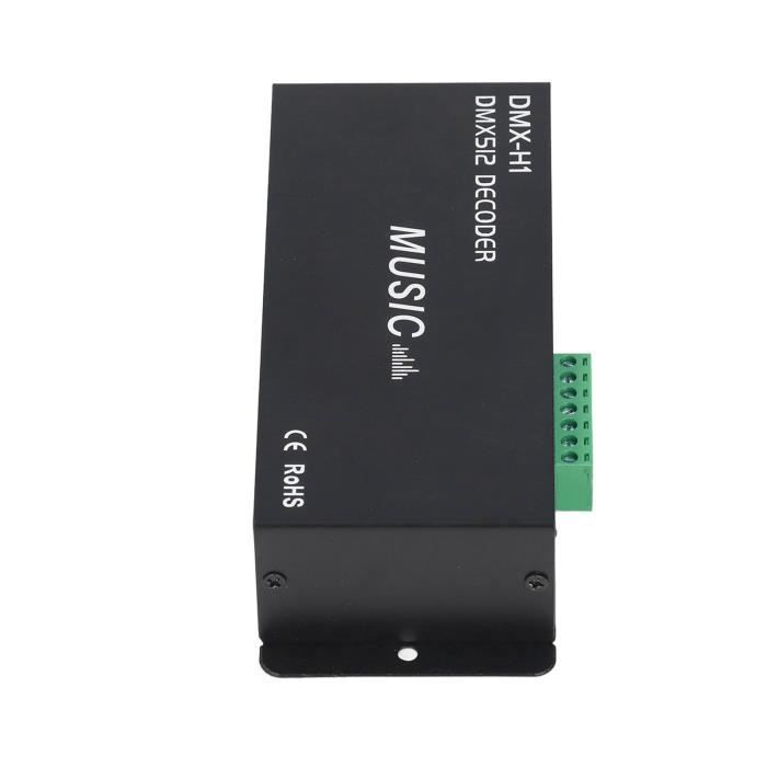 Décodeur DMX 4 canaux - QQMORA - DMX 512 - Gradation RVB - Mode musique ...