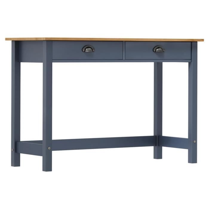 HOP-Table console Hill Range avec 2 tiroirs Gris 110x45x74 cm Pin ...