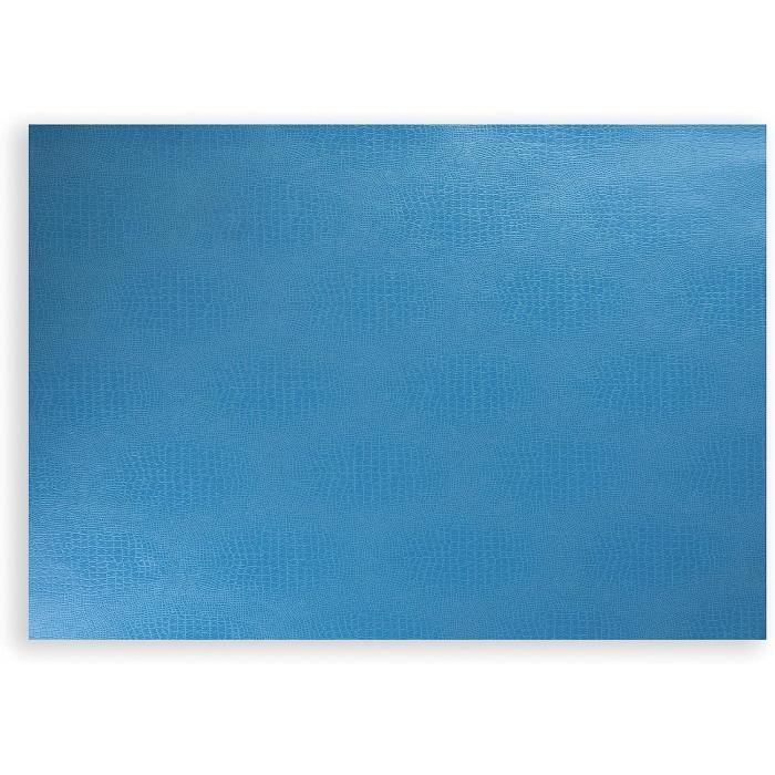 Lot De 12 Sets De Table Jetables 35 X 50 Cm Lizard Bleu, Fsc Paper 95 G ...