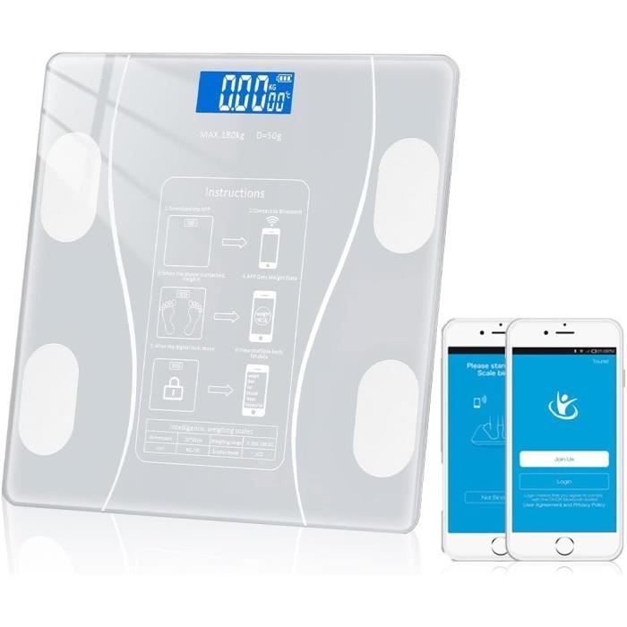 Échelle De Poids Balance De La Salle De Bain Balances De Corps Sans Fil ...