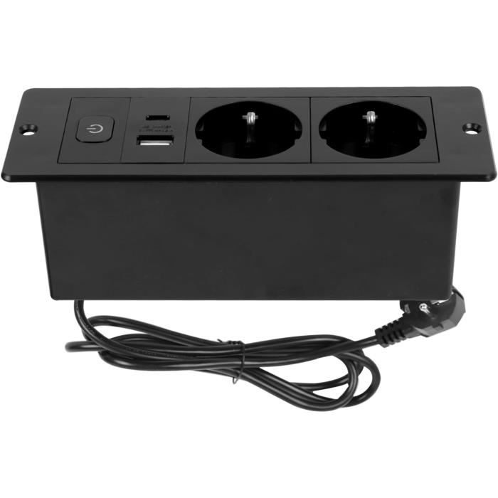 Multiprise Encastrée, Multiprise De Table Avec 2 Usb, 2 Prises ...