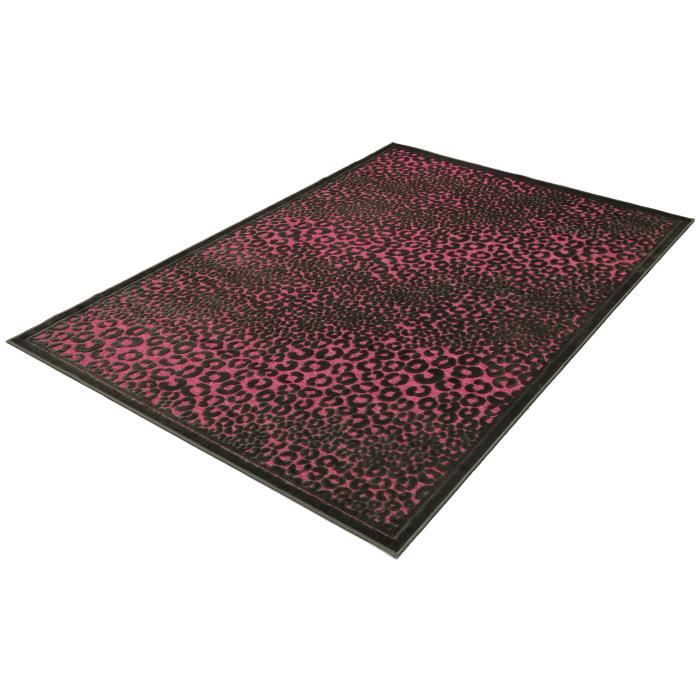 Tapis salon VINTAGE rose et noir UNIVERSOL - Cdiscount Maison
