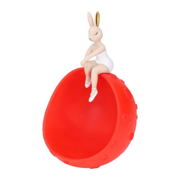 Plateau de rangement de clésrouge mignon lapin forme boîte de rangement ...