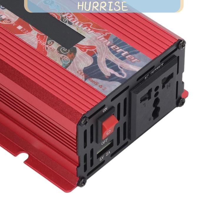 Tbest Onduleur de voiture Car DC To AC Fast Heat Dissipation LCD ...