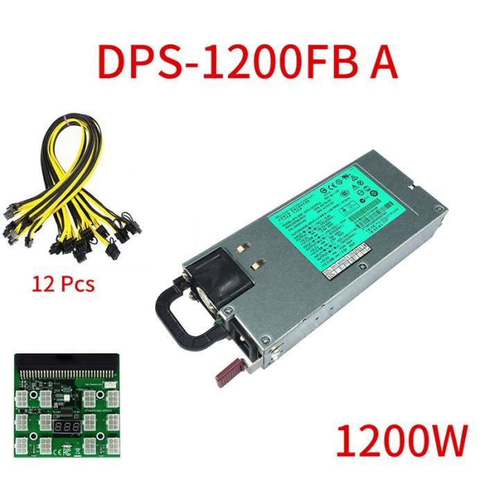 Rouge-1200W Alimentation DPS-1200FB UN HSTNS-PD11 440785-001 441830-001 Pour DL580 G5 Serveur ...