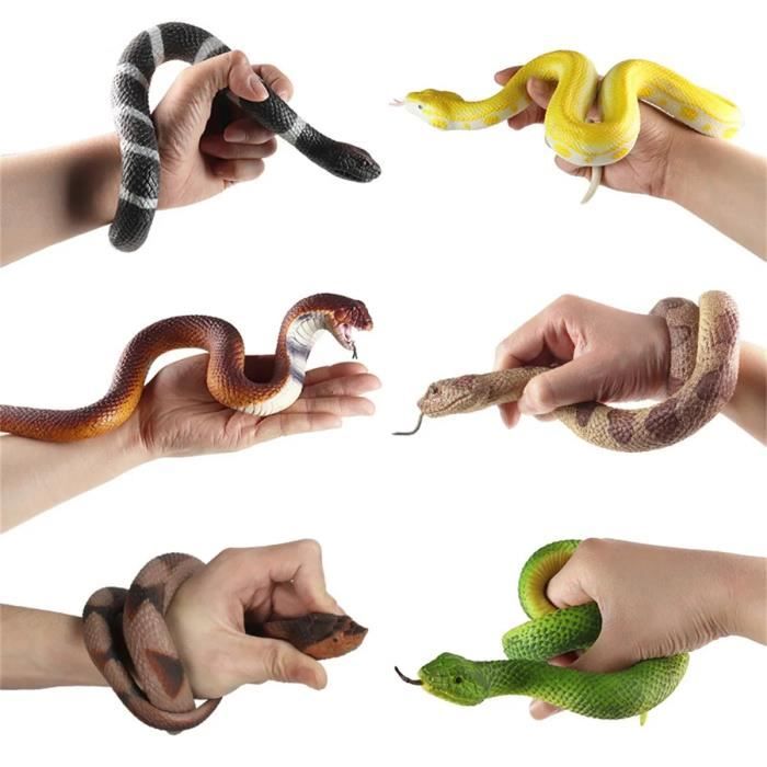 Bungarus multicinctu - Figurine de serpent à sonnette, Modèle Cobra Boa ...